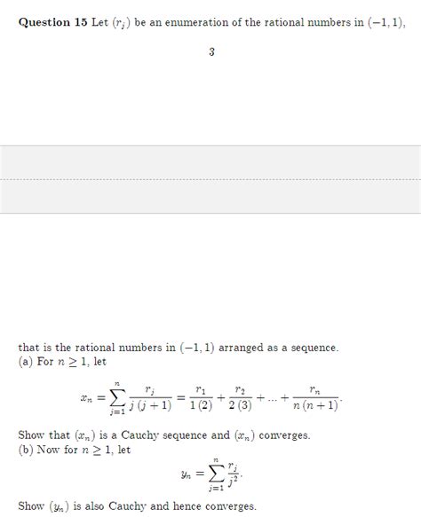 Solved Question 15 Let Rj Be An Enumeration Of The