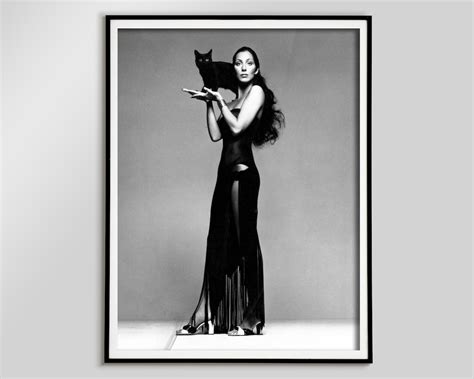 Vintage Cher Poster Black And White Feminist Wall Art Fashion