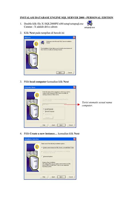 Instalasi Database Engine Sql Server 2000 Doc