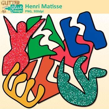 Henri Matisse Shapes Clipart Art History Collage Cutout Shapes Clip