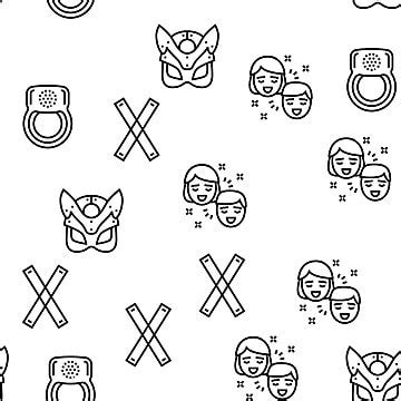 Free Accessories Pattern Whip Background Images Sex Toy And Sexy Accessories Vector Seamless