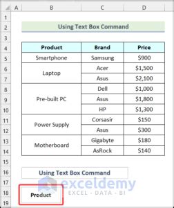 How To Create Floating Text Box In Excel 2 Easy Ways