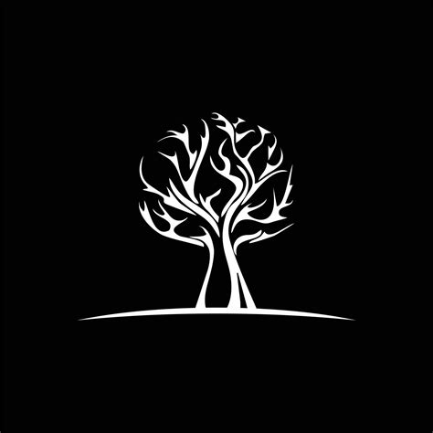 Tree Without Leaves Icon Vector Vector Art At Vecteezy
