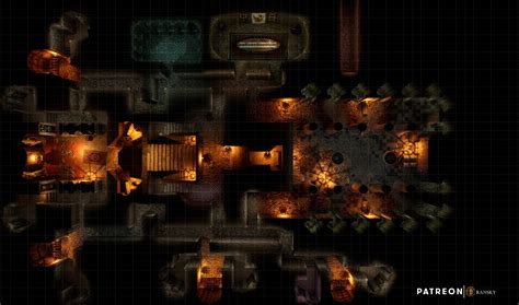 Free Avernus Cathedral Catacombs Animated [battlemap] R Mapmaking