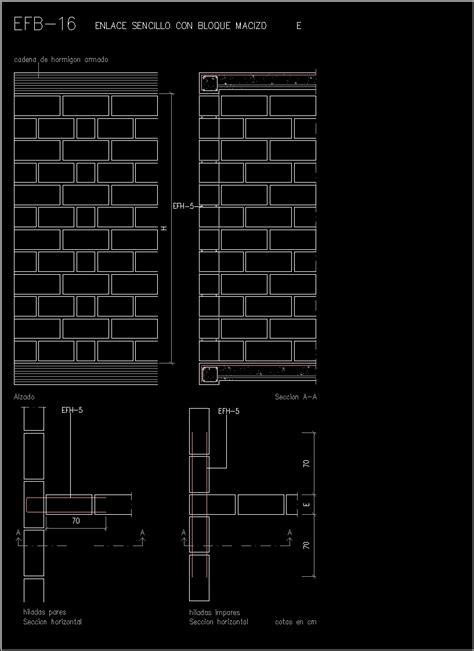 Blocks And Walls Dwg Detail For Autocad • Designs Cad