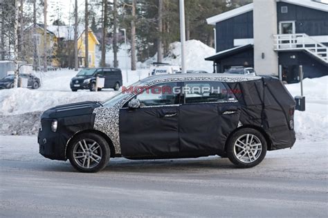 기아 쏘렌토 페이스리프트 Ev9 닮았네 스파이샷