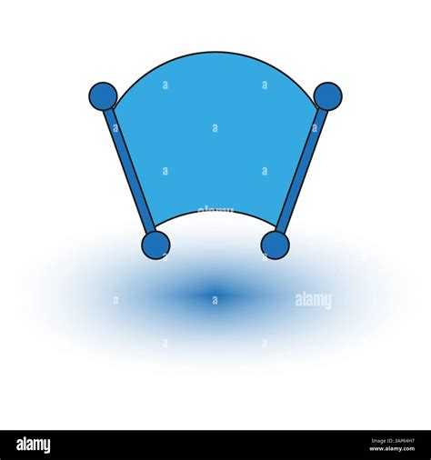 Bezier Curve Symbol Anchor Path Node Vector Handle Tool Blue Arc