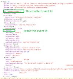 Office365api How To Retrieve Attachments Of An Itemattachment From