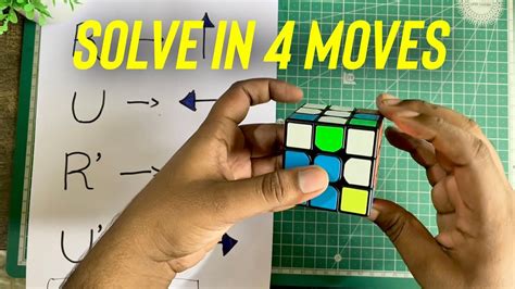how to solve a rubik s cube in 4 moves very simple solving rubiks