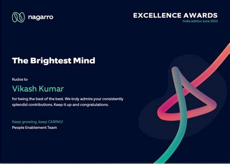 Vikash Kumar On Linkedin Nagarro Excellenceaward 14 Comments