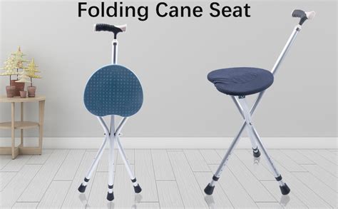 Cane With Seat Portable Cane Stool With Seat Folding
