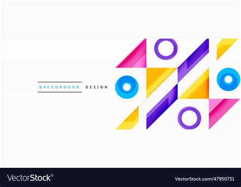 Circle Minimal Abstract Background Design Vector Image