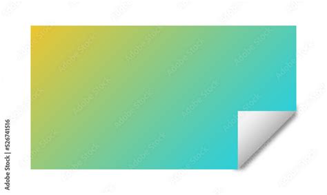 Gradient Rectangle Sticker Background Stock Vector Adobe Stock