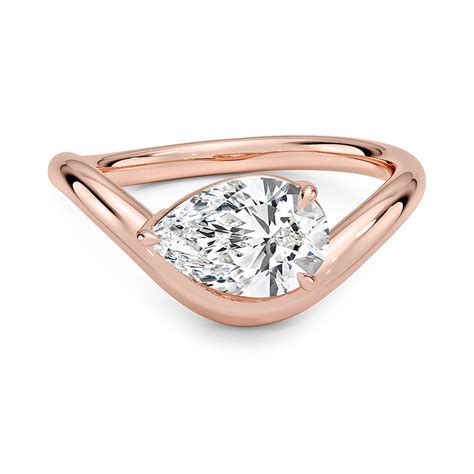Silhouette Solitaire Ring In 14k Rose Gold Brilliant Earth