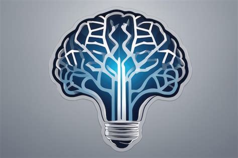 Premium Ai Image Human Brain And Light Creative Abstract Background In Blue Tone