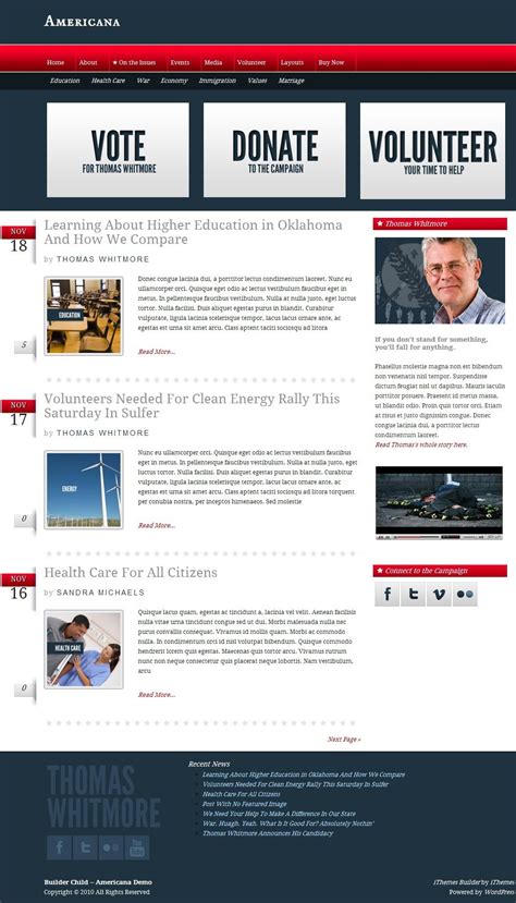 Americana Wordpress Theme Methemes