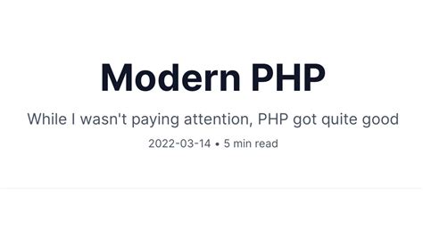 Bilal Ahmad On Linkedin Php Modern Development Softwareengineering