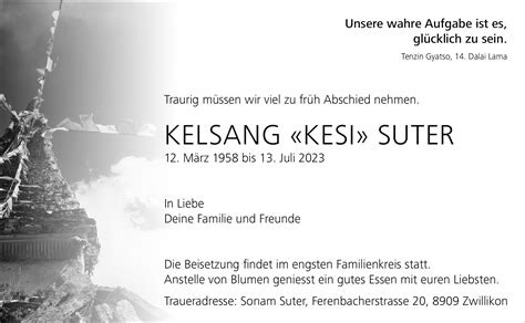 Kelsang Suter Hommages