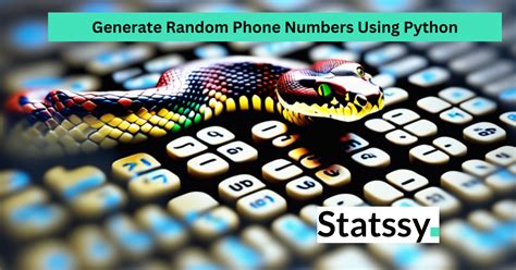 Generate Random Phone Numbers Using Python — Two Methods By Statssy Medium