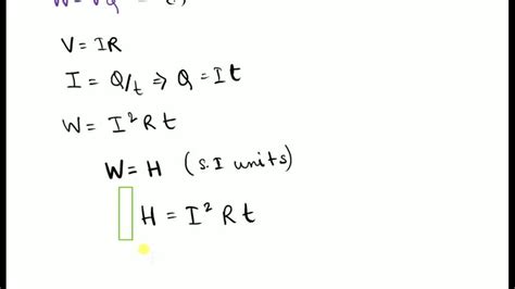 solved derive an expression for joule s law of heating give two