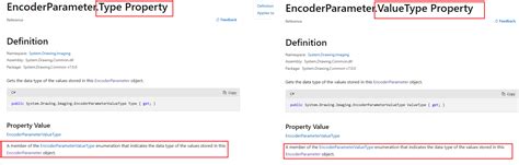 Does It Make Sense For Systemdrawingimagingencoderparameter To Have Twice The Value Type But