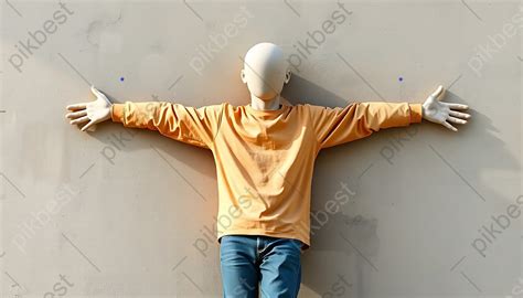 A Man Standing On Skateboard With His Arms Spread Out Backgrounds 