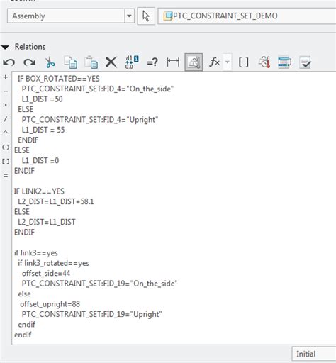 solved ptc constraint set and distance calculation ptc community