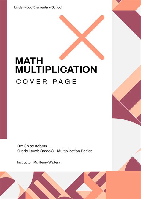 Free Maths Cover Page Templates To Edit Online
