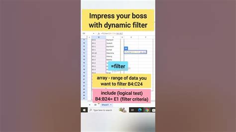 Dynamic Filter In Excel Tips💡and 🙂tricks Exceltips Tutorial Focusinguide Shortvideo Youtube