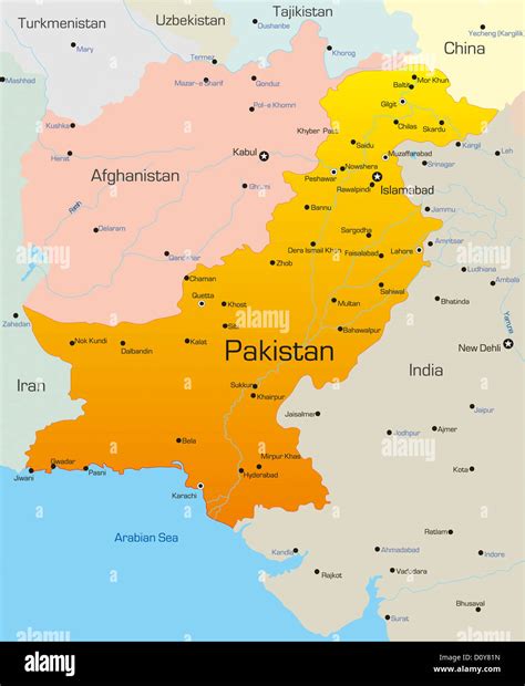 Pakistan Map East And West Hi Res Stock Photography And Images Alamy