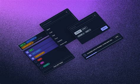 Table Filters By Artur Trifonov On Dribbble