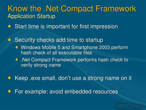 PPT NET Compact Framework Optimizing For Performance PowerPoint Presentation ID