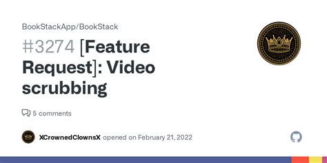 Feature Request Video Scrubbing · Issue 3274 · Bookstackapp