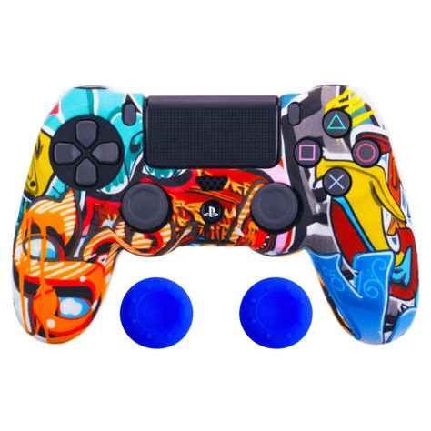 Silicone Cover For Ps4 Controller And Joystick Caps Graffiti Shop