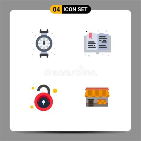 4 Universal Flat Icons Set For Web And Mobile Applications Gauge Unlock Plumbing Hobbies