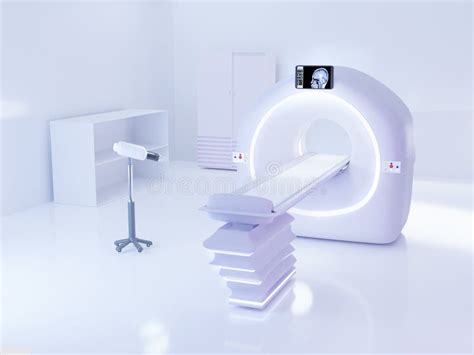The Multi Detector Ct Scanner Or Computed Tomography 3d Stock Illustration Illustration Of