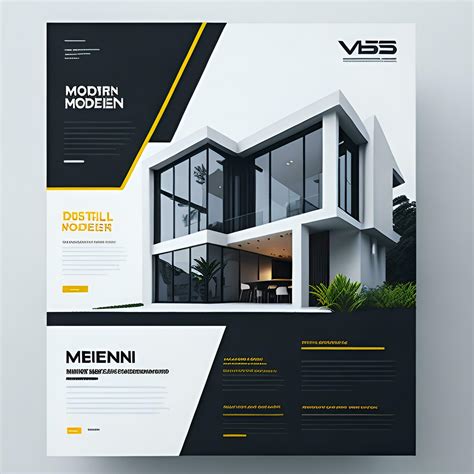 Digital Modern House Color Full Business Flyer Design Generated Ai