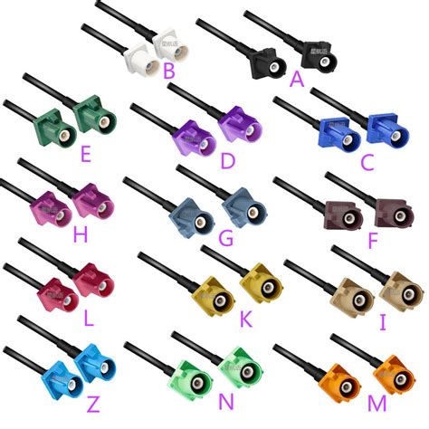 Fakra法卡公头转sma转接线 Smb射频同轴线汽车天线通信导航线束 阿里巴巴