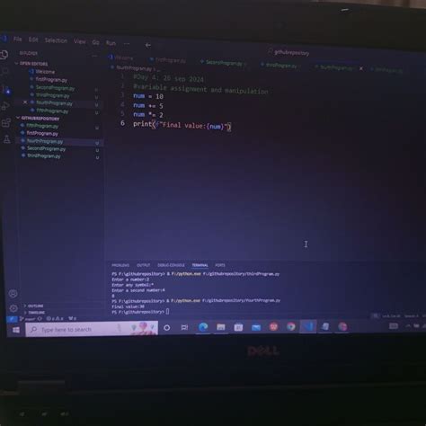 umama khan on linkedin python codingjourney day4 learningbydoing