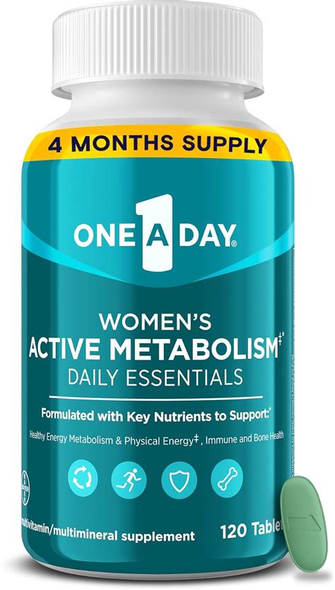 One A Day Womens Active Metabolism Daily Essential Multivitamin For