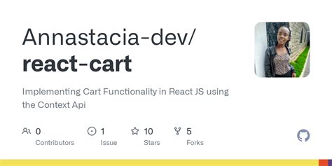 GitHub Annastacia Dev React Cart Implementing Cart Functionality In React JS Using The