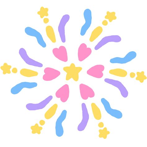 Cute Firework Cartoon 47592106 Png