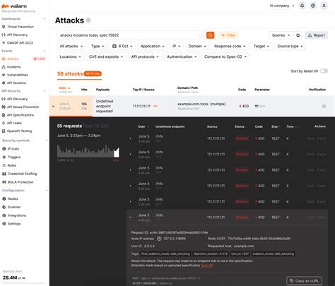 Olayları Görüntüleme Wallarm Dokümantasyonu