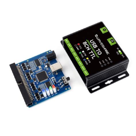 Waveshare Industrial Usb To 8ch Ttl Converter Usb To Uart Multi