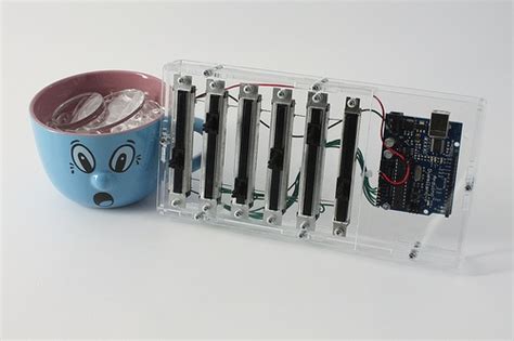 Babe Arduino Powered Slide Pot Box By Oomlout Via Flickr Glassware Tableware Mugs