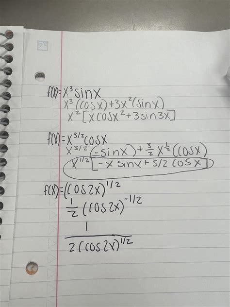 Derivatives Using Trig Rules Rcalculus