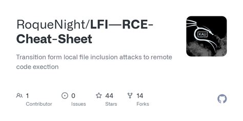 Github Roquenightlfi Rce Cheat Sheet Transition Form Local File