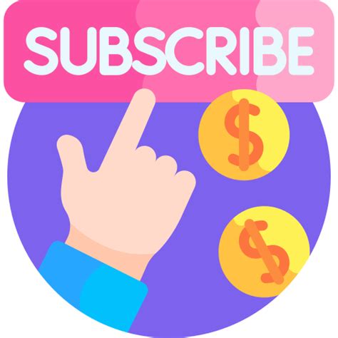 subscription business model detailed flat circular flat icon