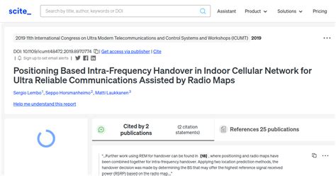 Positioning Based Intra Frequency Handover In Indoor Cellular Network