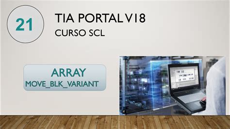 tia portal v18 curso scl array move blk variant youtube